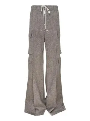 Rick Owens Cargobelas Melange Trousers - Black