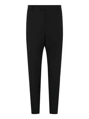 FERRAGAMO Tailored Straight Leg Trousers - Black
