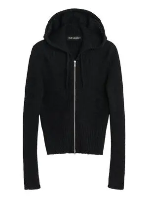 Our Legacy Compact Zipper Hooded Knit - Black