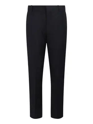 Alexander McQueen Slim Fit Cigarette Trousers - Blue