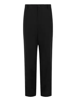 FERRAGAMO Contrast Trim Pants - Black