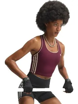 Adidas Originals Sport Cropped Tank Top - Maroon