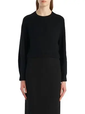 Khaite Masie Stretch Wool & Cashmere Sweater - Black