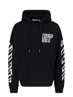 Off-White Motion Arrow Skate Hoodie - Black