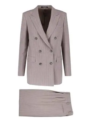 TAGLIATORE Tagliatore Double-breasted Virgin Wool Suit