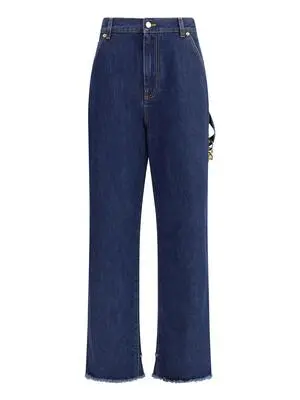DARKPARK Chain Detail Loose Fit Jeans - Blue