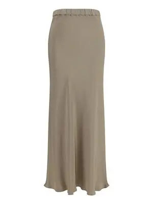 Max Mara Sospiro Silk Skirt - Beige