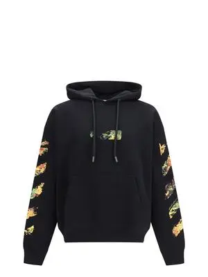 Off-White Spray Arrow Graphic Hoodie - Black