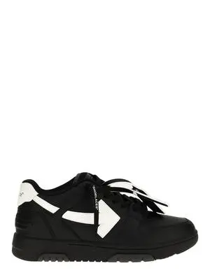 Off-White Off-White "Out Of Office" Leather Sneakers Black