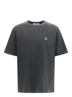 Maison Kitsuné Fox Head Faded T-shirt Mae - Grey