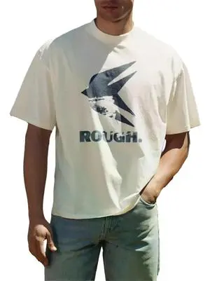 ROUGH. Graphic Print T-shirt - White