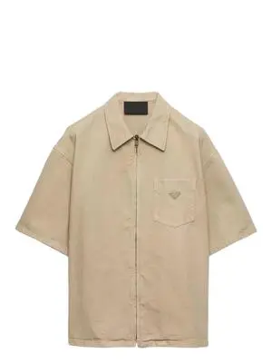 Prada Old Denim Shirt Neutrals