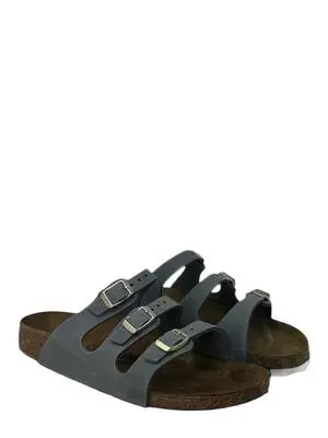 BIRKENSTOCK Florida Three-strap Buckle Sandals - Grey