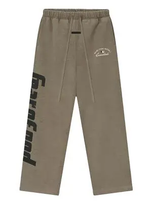 Fear Of God Logo-print Drawstring Track Pants - Grey