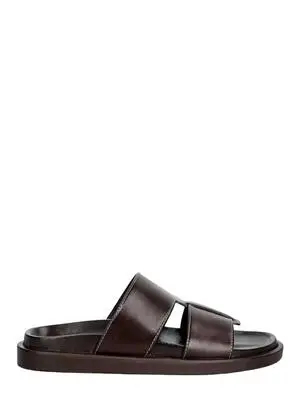 JONAK PARIS Westminster Leather Sandals - Brown