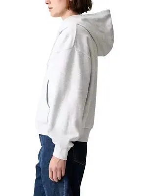 Carhartt Work In Progress Logo-embroidered Zip-up Hoodie - Grey