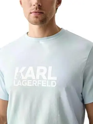 Karl Lagerfeld Logo-print T-shirt - Blue