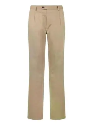 MOORER Straight-leg Pleated Trousers - Neutrals
