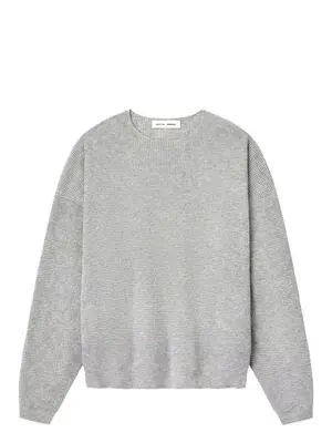 Fear Of God Waffle Knit Dropped Shoulder Sweater - Grey