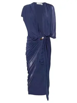 Christopher Esber Helix Crystal-draped Maxi Dress - Blue