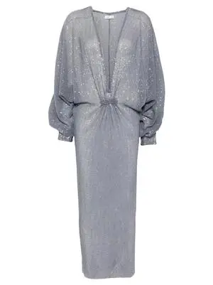 L'IDEE Experimental Sequin-embellished Maxi Dress - Grey