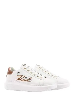 Karl Lagerfeld Kapri Logo-patch Platform Sneakers - White