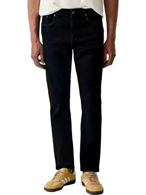 Karl Lagerfeld Straight-leg Jeans With Logo Patch - Black