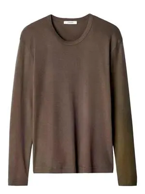 LEMAIRE Rib Long-sleeve Jersey Top - Brown