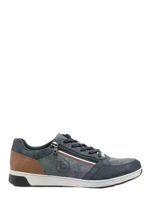 BUGATTI Zip-detail Panelled Sneakers - Blue