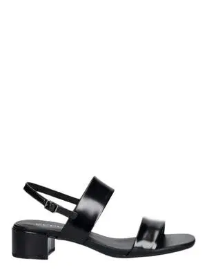 Ecco Liva Buckle-fastening Leather Sandals - Black