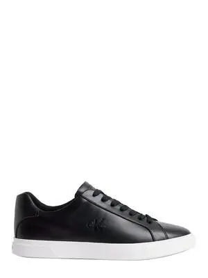Calvin Klein Embossed Lace-up Sneakers - Black