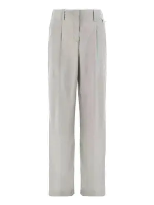 Herno Pleated Detail Trousers - Grey