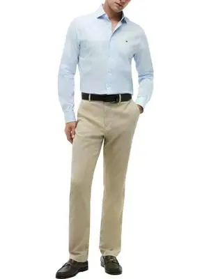 Tommy Hilfiger Textured Logo Patch Trousers - Neutrals