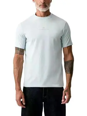 Karl Lagerfeld Logo-embroidered T-shirt - Blue