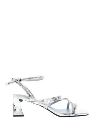 SERGIO MORETTI FIRENZE Strappy Sandals - Silver
