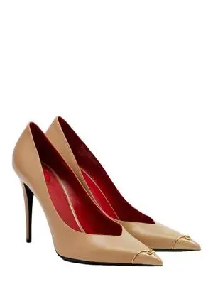Valentino Garavani Vlogo Heartip Pumps - Neutrals