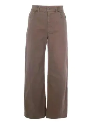 P.a.r.o.s.h Button-up Wide-leg Jeans - Neutrals