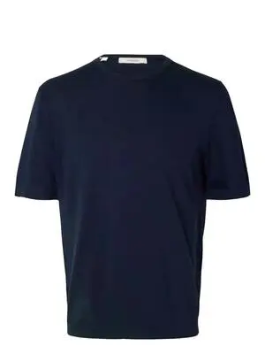 SELECTED Short-sleeves T-shirt - Blue