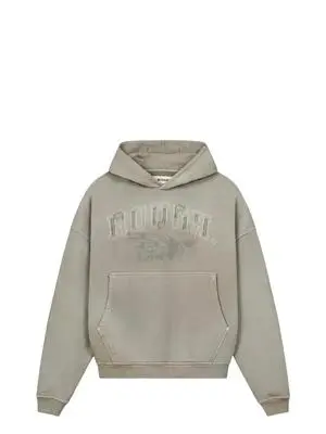 ROUGH. Rough Logo-patch Pouch-pocket Hoodie - Neutrals