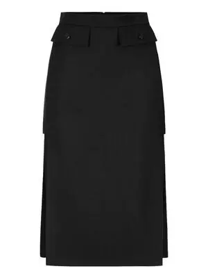 Elisabetta Franchi Cool Wool Skirt - Black