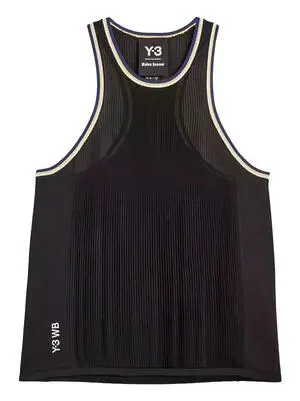 Y3 Logo-print Sleeveless Tank Top - Black