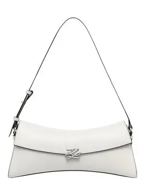 Karl Lagerfeld K/autograph Twist Logo-plaque Shoulder Bag - White