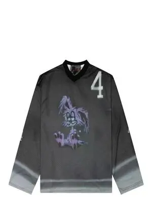 JUNGLES JUNGLES Graphic-print Mesh T-shirt - Black
