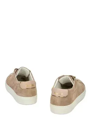 MOORER Suede Leather Sneakers - Neutrals