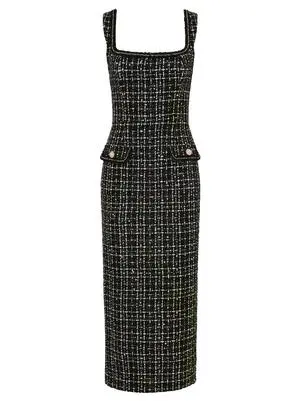 Rebecca Vallance Meringue Midi Dress - Black