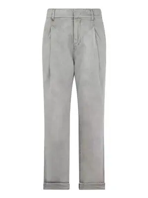 MOORER Turn-up Trousers - Grey