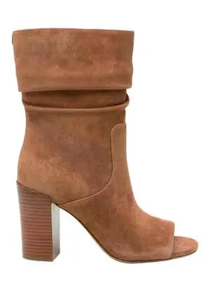 Michael Kors Shayna Peep-toe Boots - Brown