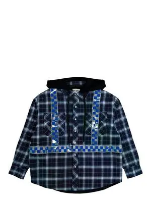 AWGE Checked Hooded Jacket - Blue