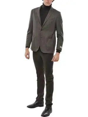 Corneliani Nino Danieli Single-breasted Wool Blazer - Brown