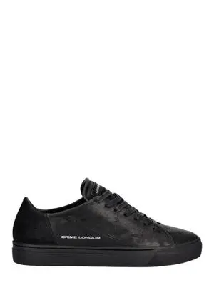 CRIME LONDON Logo Print Panelled Sneakers - Black